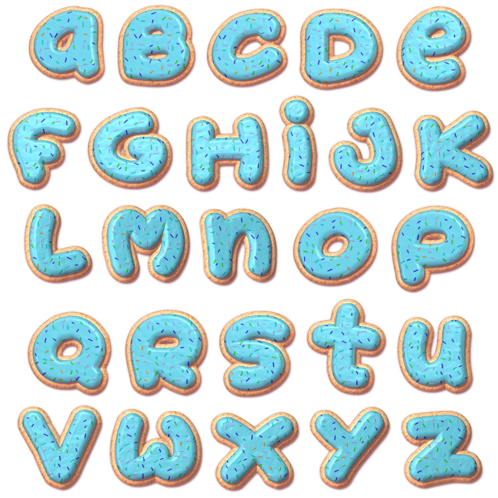 Cookies 3D Letters PNG Cookies Alphabet Clip Art PNG Candy | Etsy