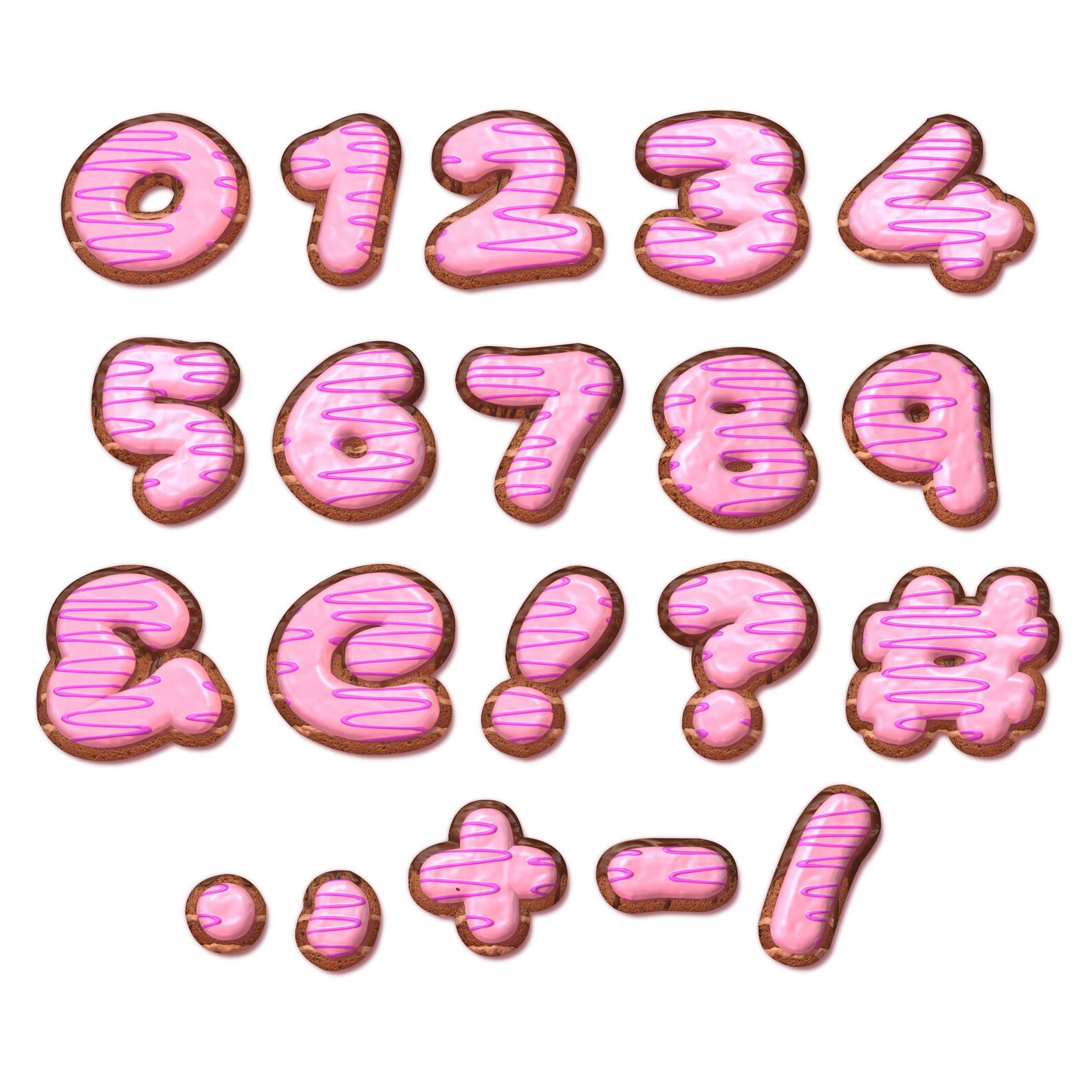 Chocolate Cookies 3D Letters PNG Cookies Alphabet PNG Candy - Etsy