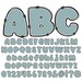 BUNDLE Retro Boho Floral Alphabet PNG Chubby Alpha Doodle - Etsy