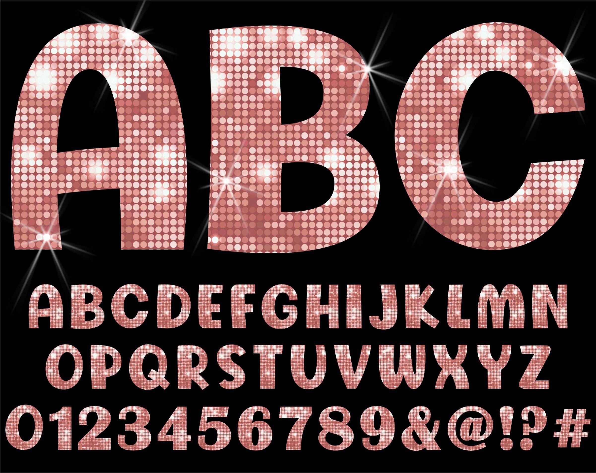 Bundle PNG Glitter Alphabet Sparkle Clip Art Letters - Etsy