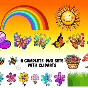 BUNDLE Spring Floral Alphabet PNG, Doodle Alpha, Doodle Flowers, Doodle ...