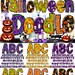 BUNDLE 48 Halloween Alphabet PNG Complete Sets, Halloween Letters ...