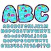 BUNDLE Spring Floral Alphabet PNG Chubby Alpha Doodle Doodle - Etsy