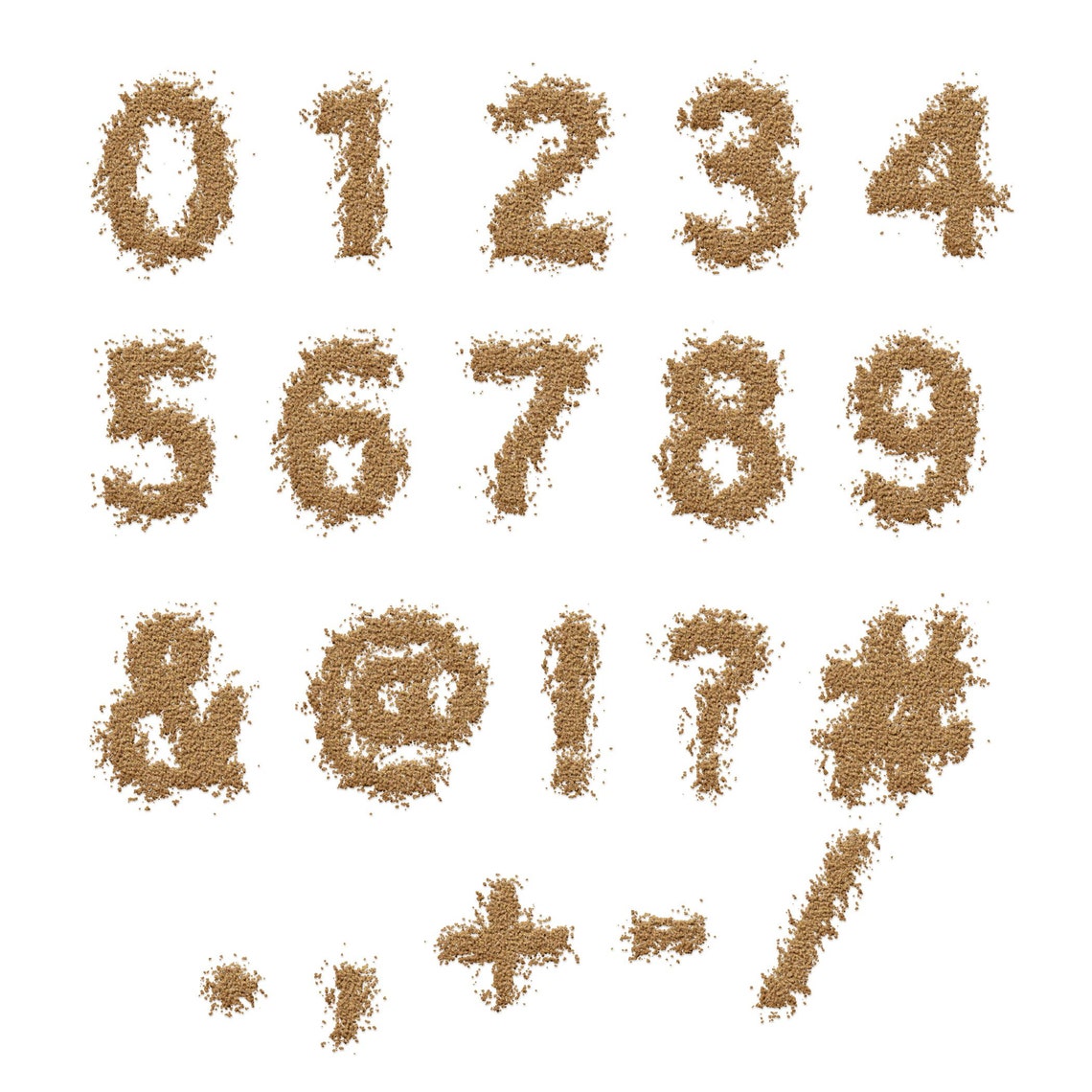 Sand PNG Letters Transparent Background Sand Alphabet Clip - Etsy