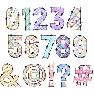 Easter Alphabet PNG, Alphabet Clip Art, PNG, Doodle Easter, Doodle ...