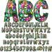 BUNDLE Spring Floral Alphabet PNG Doodle Alpha Doodle - Etsy