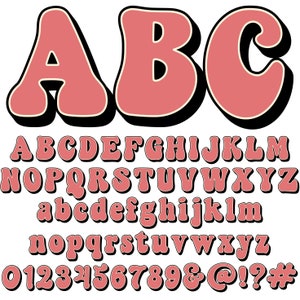 Groovy Alphabet PNG, Retro Boho Letters, Retro Doodle, Groovy Doodle ...