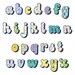 Retro Easter Alphabet PNG, Alphabet Clip Art, PNG, Doodle Easter ...