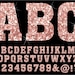 PNG Rose Gold Glitter Alphabet, Sparkle Clip Art, Letters Alphabet ...