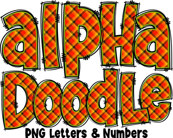 Halloween Alphabet PNG Halloween Halloween Day Alpha - Etsy