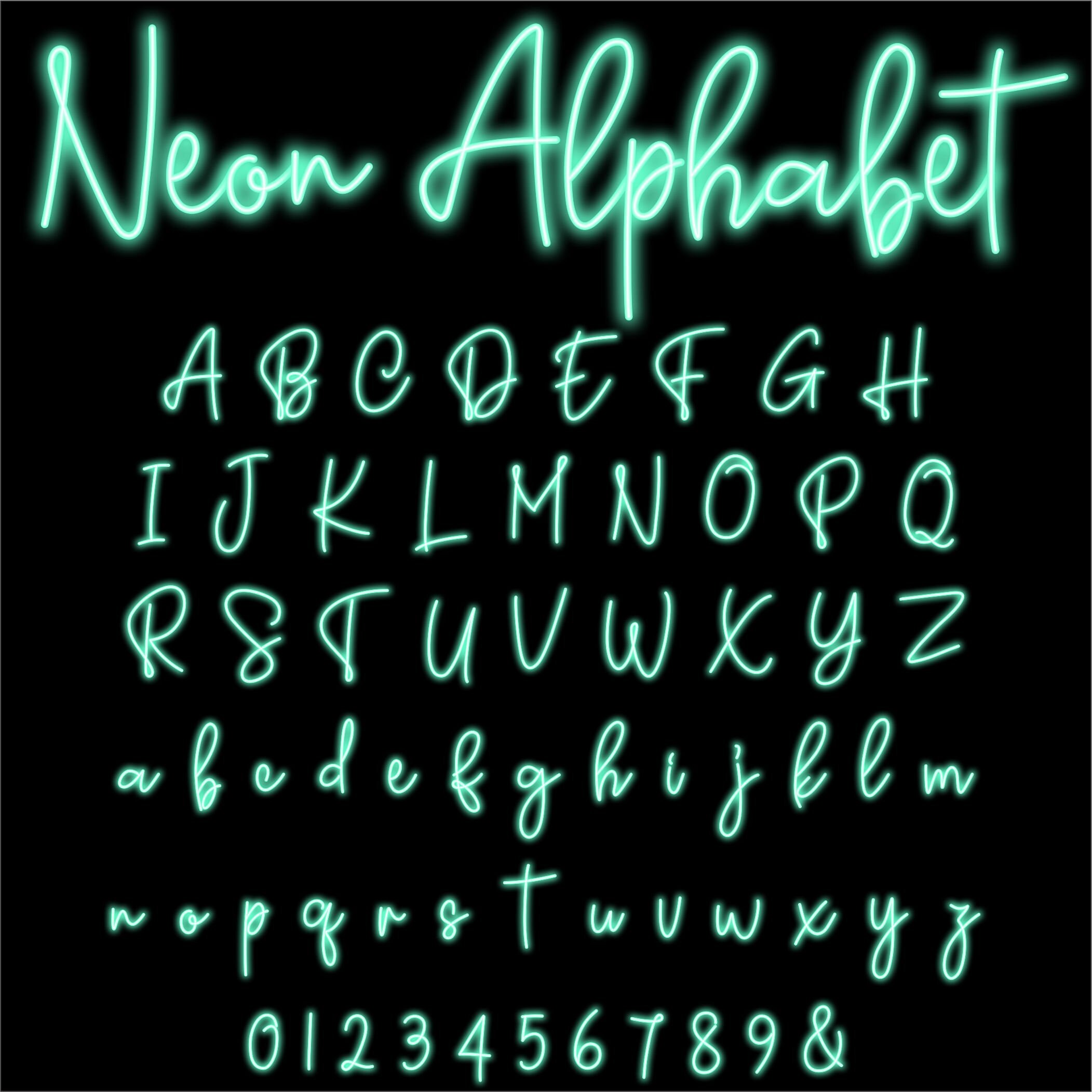 Turquoise Marquee Letters PNG, Light Bulbs Letters, PNG Letters, 3D ...