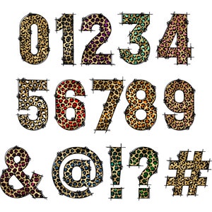 Leopard Print Alphabet PNG, Doodle Clip Art, Transparent PNG, Doodle ...