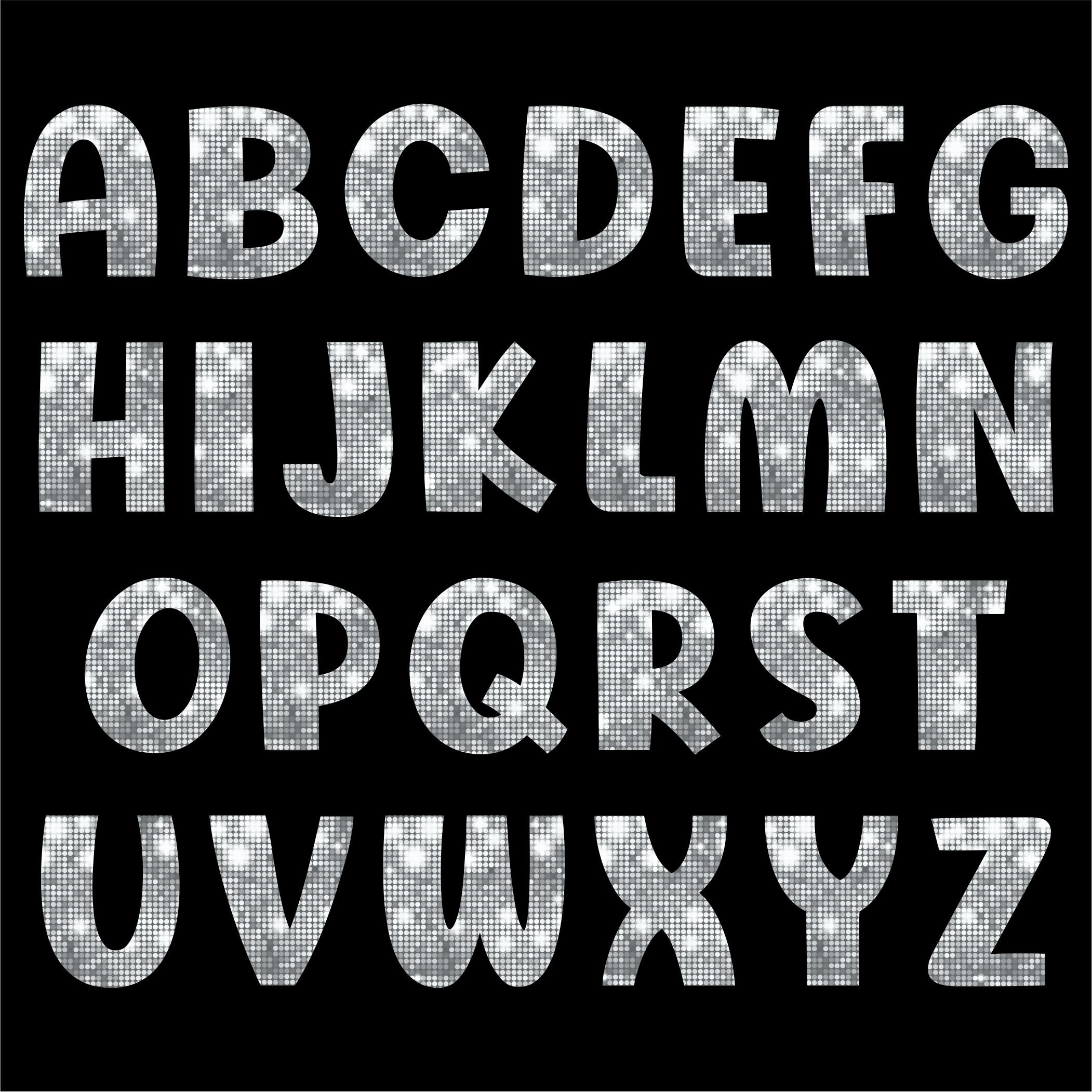 Bundle PNG Glitter Alphabet Sparkle Clip Art Letters - Etsy