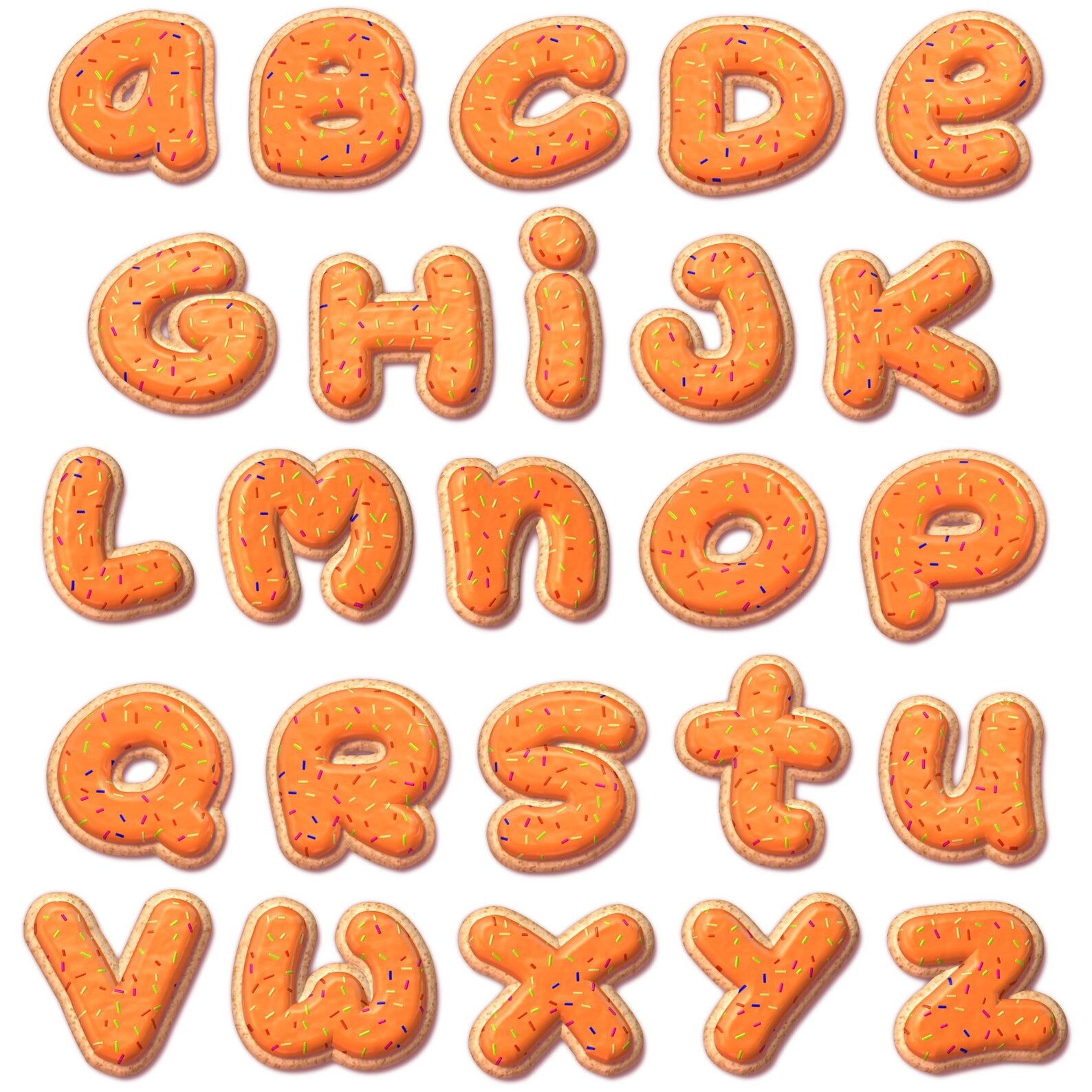 Cookies 3D Letters PNG Cookies Alphabet Clip Art PNG Candy | Etsy
