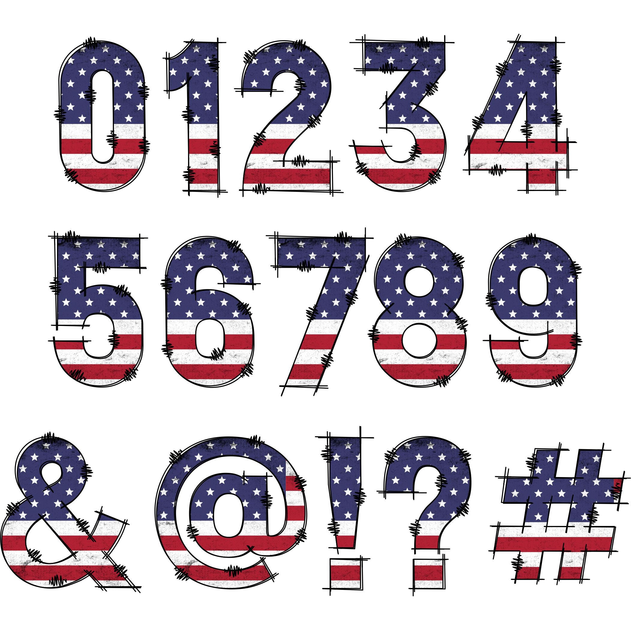 American Flag Letters PNG, 4th of July, Independence Day, Alphabet Clip ...