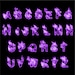 Purple Fire PNG Letters, Transparent Background, Flame Alphabet Clipart ...