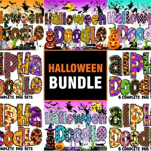 BUNDLE 48 Halloween Alphabet PNG Complete Sets, Halloween Letters ...