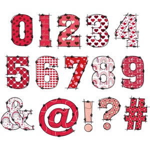 Valentine's Day Alphabet PNG, Love Alphabet Clip Art, PNG, Doodle ...