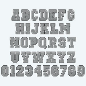 Faux Embroidery Chenille Letters BUNDLE, Faux Chenille Patch, Faux ...