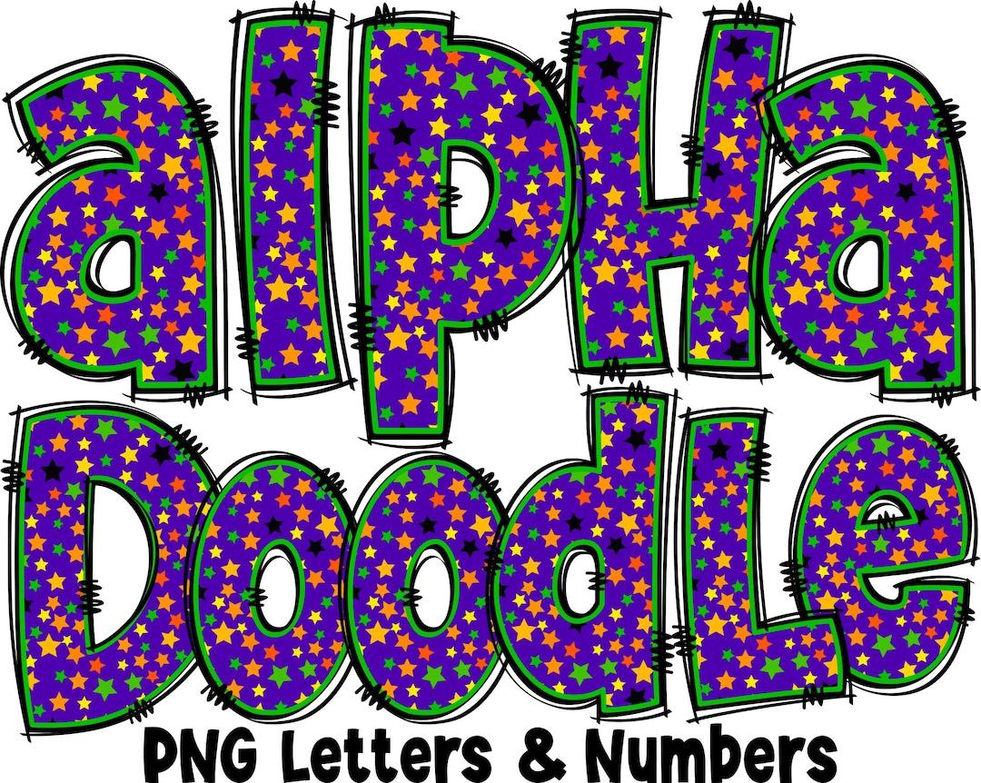 Halloween Alphabet PNG, Halloween, Halloween Day, Alpha Doodle, PNG ...