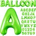 Lime Green Balloon PNG Letters, Transparent Background, Balloon ...