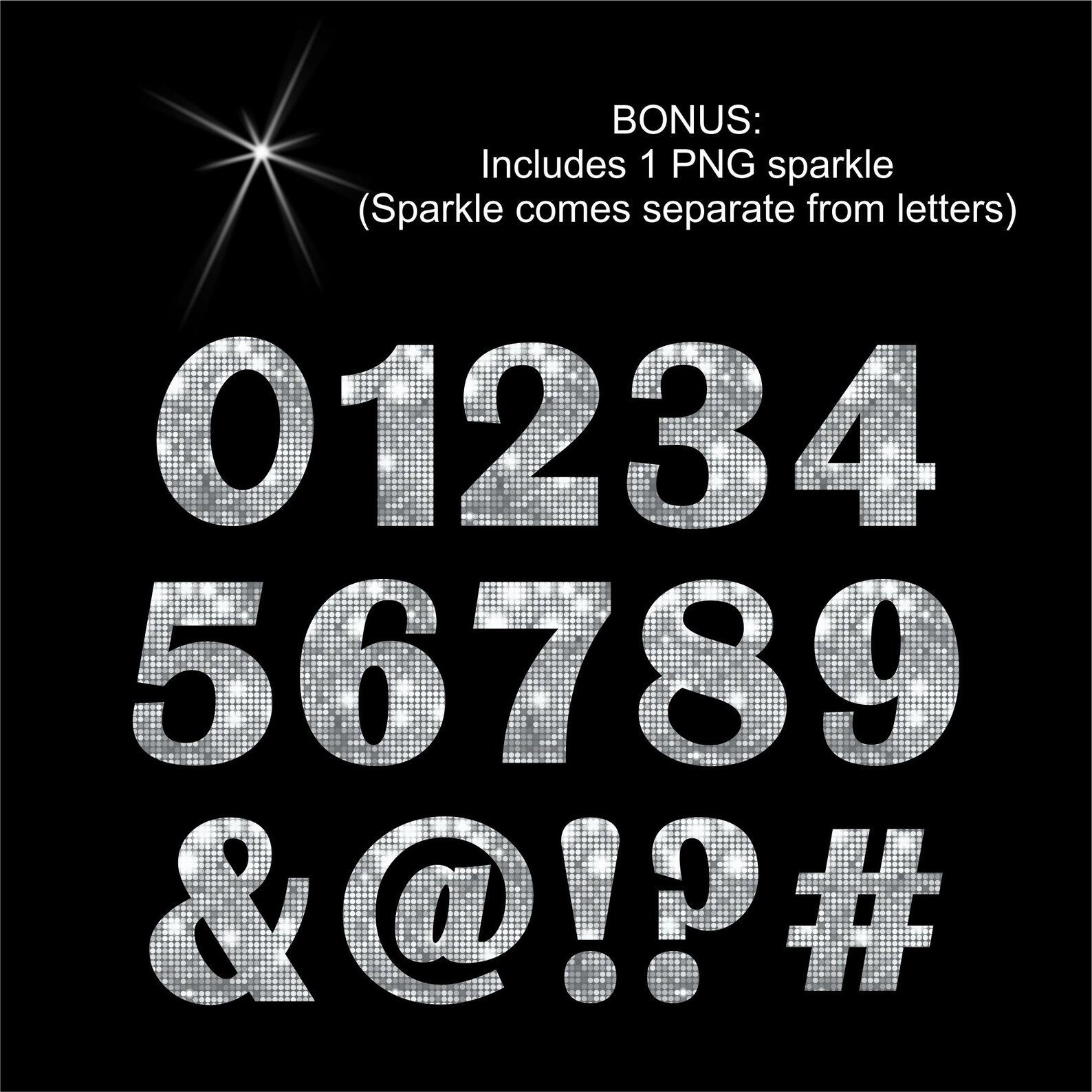 PNG Silver Glitter Letters Sparkle Clip Art Letters Alphabet - Etsy