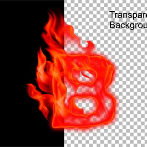Red Fire PNG Letters, Transparent Background, Flame Alphabet Clip Art ...