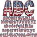 Patriotic Vintage Doodle Letters PNG, 4th of July, Independence Day ...