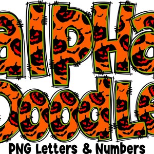 Halloween Alphabet PNG, Halloween, Halloween Day, Alpha Doodle, PNG ...