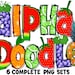 BUNDLE Fruit Alphabet PNG, Fruit Letters, Fruit Doodle, Alpha Doodle ...