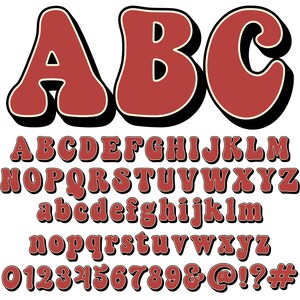 Groovy Alphabet PNG, Retro Boho Letters, Retro Doodle, Groovy Doodle ...