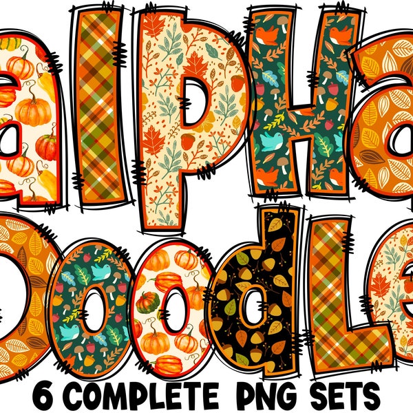 Fall Autumn Alphabet - Etsy