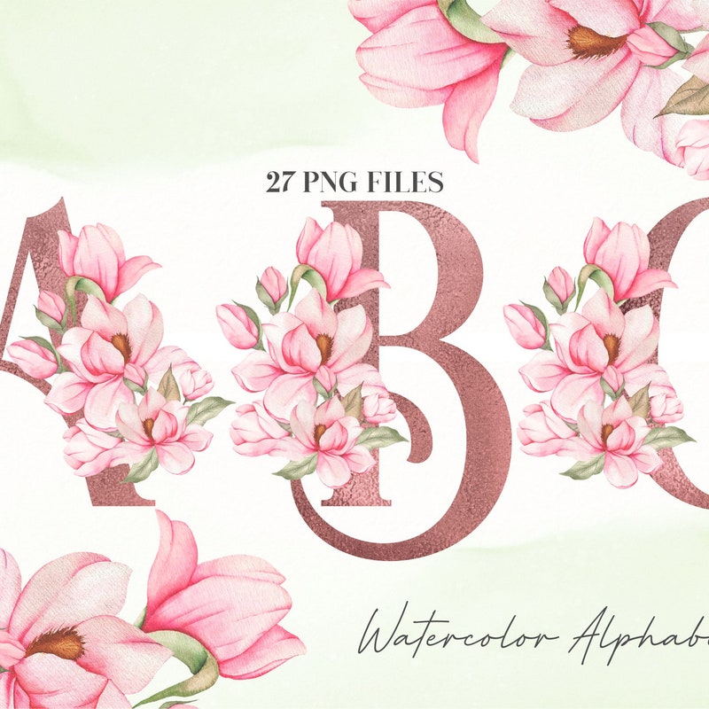 Flower Letters - Etsy