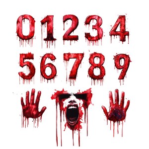 Bloody Halloween Alphabet PNG, Halloween, Halloween Day, Bloody Letters ...