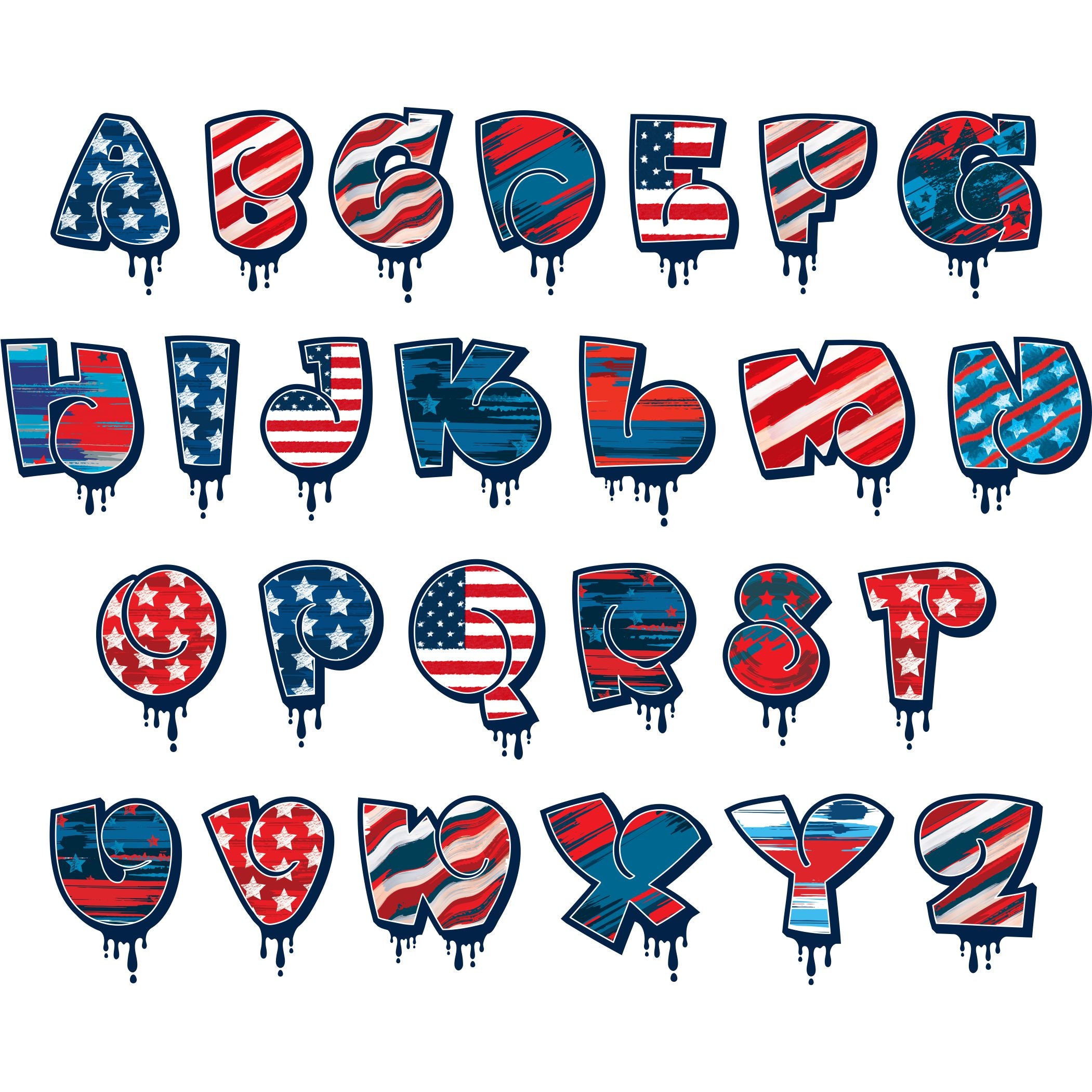 Graffiti Independence Day Letters PNG, Doodle Letters, 4th of July ...