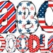 Patriotic Doodle Letters Alphabet PNG, 4th of July, Independence Day ...
