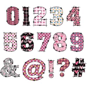 Valentine's Day Alphabet PNG, Love Alphabet Clip Art, PNG, Doodle ...