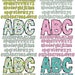 BUNDLE 50 Floral Alphabet Sets Doodle Alpha Doodle Flowers - Etsy