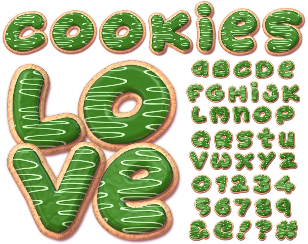Cookies 3D Letters PNG, Cookies Alphabet Clip Art, PNG, Candy Letters ...