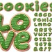 Cookies 3D Letters PNG, Cookies Alphabet Clip Art, PNG, Candy Letters ...