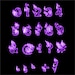 Purple Fire PNG Letters, Transparent Background, Flame Alphabet Clipart ...