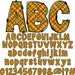 BUNDLE Autumn Plaid Alphabet PNG, Fall, Alpha Doodle, Letters, Fall ...