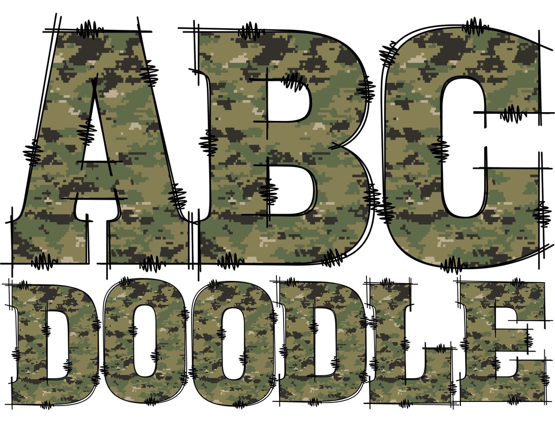Camouflage Doodle PNG, Doodle Alpha, Camo Doodle, Doodle Letters PNG ...
