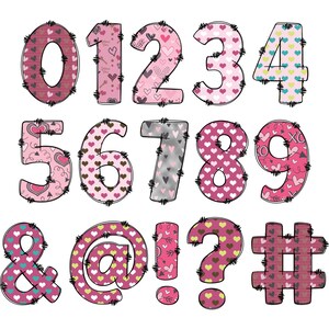 Valentine's Day Alphabet PNG, Love Alphabet Clip Art, PNG, Doodle ...