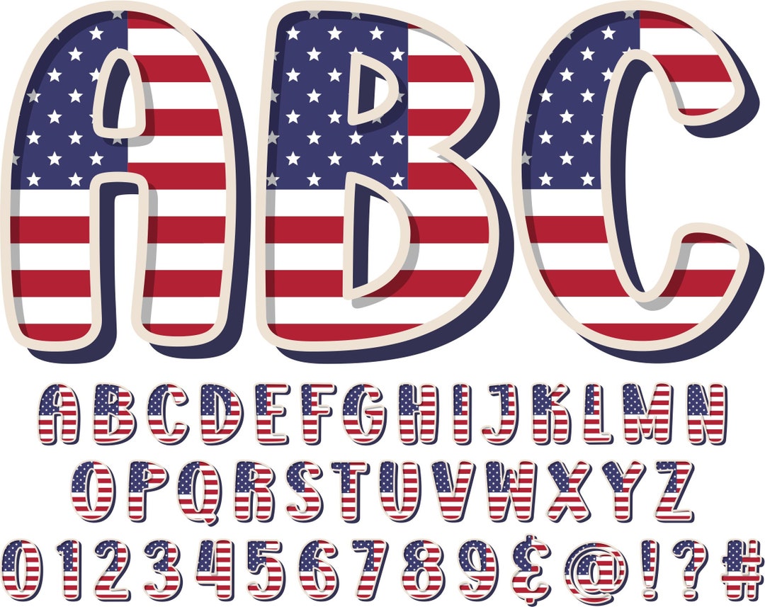 Independence Day Letters PNG, Doodle Letters, 4th of July Letters ...