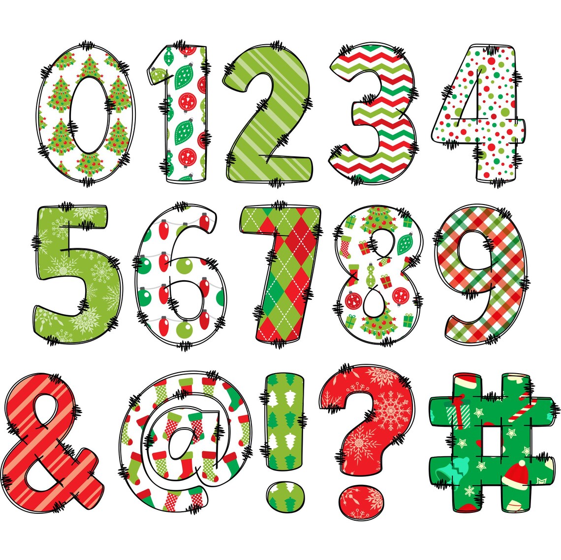 Christmas Clipart Alphabet PNG, Wrapping Paper Alphabet Clip Art, PNG ...