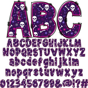 Halloween Alphabet PNG, Halloween, Halloween Day, Alpha Doodle, PNG ...