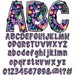 BUNDLE Spring Floral Alphabet PNG, Doodle Alpha, Doodle Flowers, Doodle ...