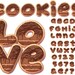 BUNDLE Cookie 3D Letters PNG, Cookies Alphabet, Candy Letters, Glazed ...