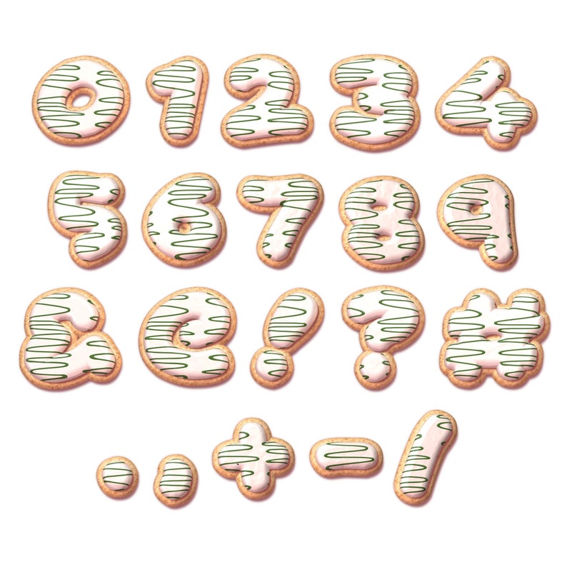 Cookies 3D Letters PNG, Cookies Alphabet Clip Art, Candy Letters ...